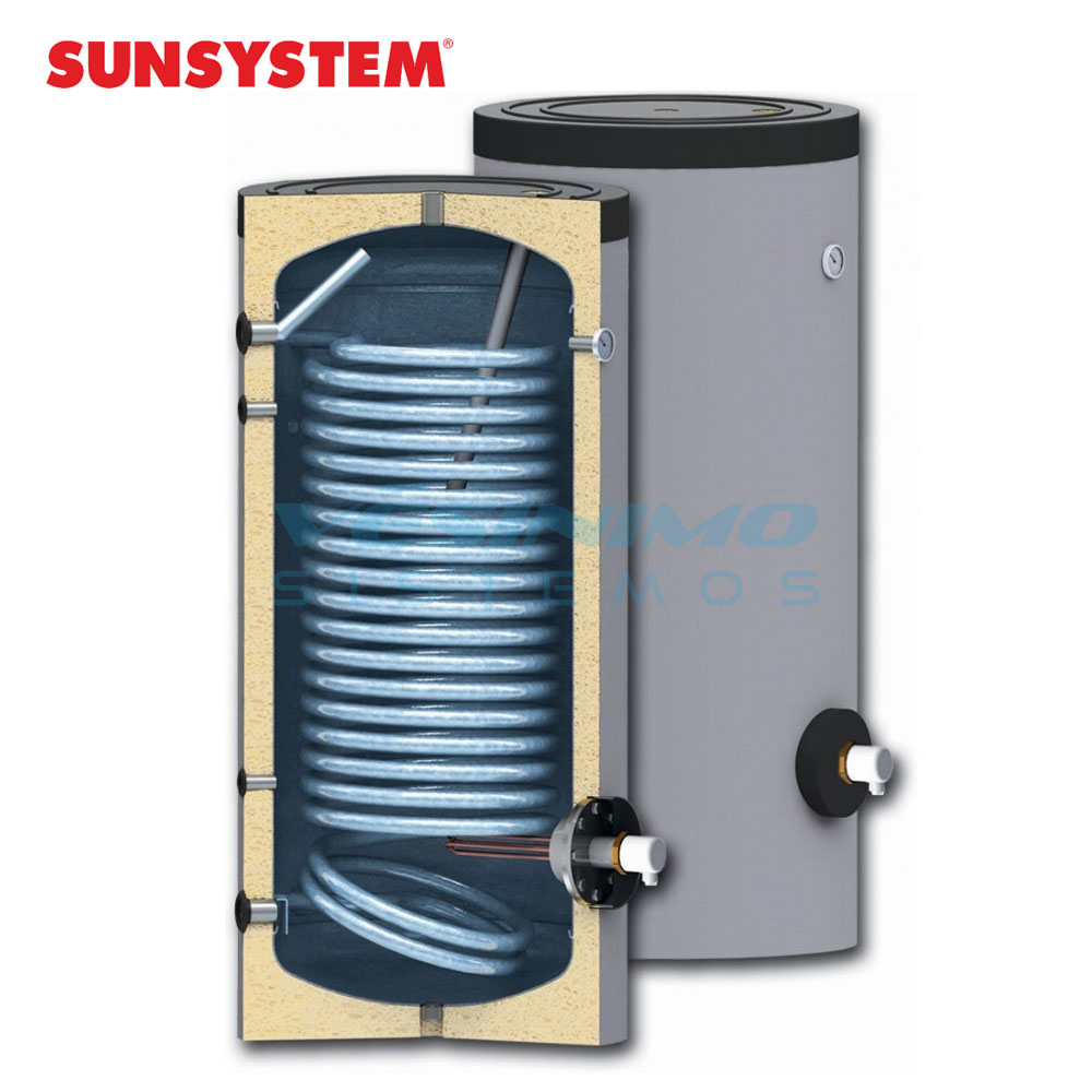 200 l Sunsystem emaliuotas vandens šildytuvas (boileris) šilumos ...