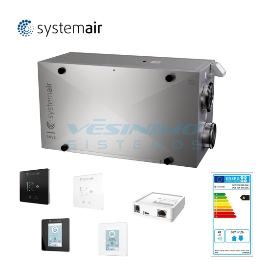 Rekuperatorius Systemair SAVE VSR 300