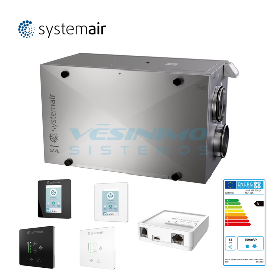 Rekuperatorius Systemair SAVE VSR 500