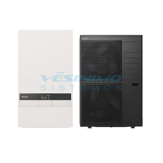 Panasonic šilumos siurblys oras-vanduo be boilerio Aquarea T-CAP Bi ...